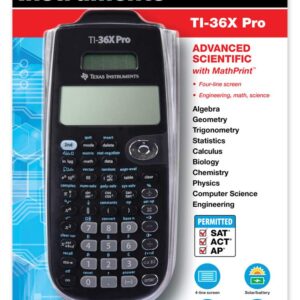 Texas Instruments TI-36X Pro Engineering/Scientific Calculator | 9.7 Inch | Black.