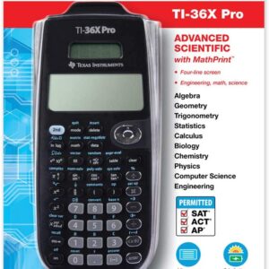 Texas Instruments TI-36X Pro Engineering/Scientific Calculator | 9.7 Inch | Black.