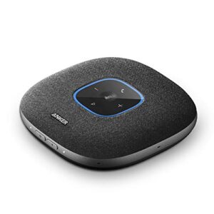 anker powerconf s3 speakerphone with 6 mics, enhanced voice pickup, 24h call time, app control, bluetooth 5, usb c, conference speaker compatible with leading platforms, home office