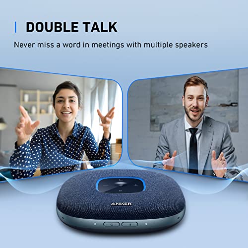 Anker PowerConf S3 Speakerphone with 6 Mics, Enhanced Voice Pickup, 24H Call Time, App Control, Bluetooth 5, USB C, Conference Speaker Compatible with Leading Platforms, Home Office