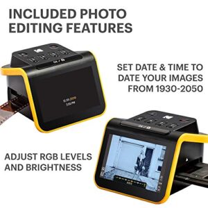 KODAK Slide N SCAN Film and Slide Scanner with Large 5” LCD Screen, Convert Color & B&W Negatives & Slides 35mm, 126, 110 Film Negatives & Slides to High Resolution 22MP JPEG Digital Photos