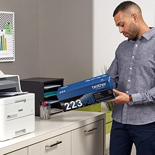 Brother Genuine TN223BK, Standard Yield Toner Cartridge, Replacement Black Toner, Page Yield Up to 1,400 Pages, TN223, Amazon Dash Replenishment Cartridge