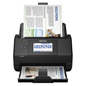 Epson Workforce ES-580W Wireless Color Duplex Desktop Document Scanner for PC and Mac with 100-sheet Auto Document Feeder (ADF) and Intuitive 4.3" Touchscreen