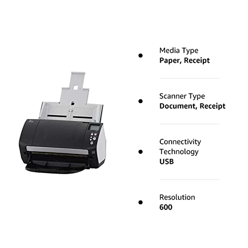 FUJITSU FI-7160 - Document Scanner - Duplex - 8.5 in X 14 in - 600 DPI X 600 DPI - UP to 60 PPM (Mono) / UP to 60 PPM (Color) - ADF (80 Sheets) - UP to 4000 SCANS PER Day - USB 3.0