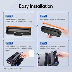 GOTOBY TN760 Toner Cartridge Replacement Compatible for Brother TN-760 TN730 TN-730 High Yield Compatible with DCP-L2550DW HL-L2350DW HL-L2370DW HL-L2370DWXL HL-L2395DW MFC-L2710DW (Black, 4-Pack)