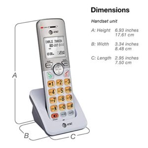 AT&T EL51203 - 2 Handset DECT 6.0 Cordless Home Phone Full-Duplex Handset Speakerphone, Backlit Display, Lighted Keypad, Caller ID/Call Waiting, Phonebook, Eco Mode, Voicemail Key, Quiet Mode,Intercom