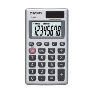 Casio HS-8VA, Solar Powered Standard Function Calculator