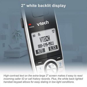 VTech IS8151-5 Super Long Range 5 Handset DECT 6.0 Cordless Phone for Home with Answering Machine, 2300 ft Range, Call Blocking, Bluetooth, Headset Jack, Power Backup, Intercom, Expandable to 12 HS