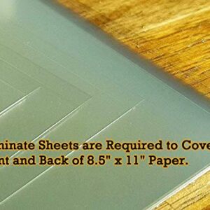 Pack of 24, Self-Adhesive Laminating Sheets, Clear Letter Size (9 x 12 Inches), 4 mil Thickness