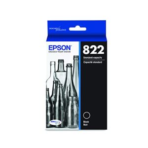 epson t822 durabrite ultra ink standard capacity black cartridge (t822120-s) for select epson workforce pro printers