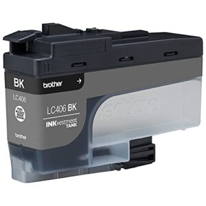 Brother Genuine LC406BK Standard Yield Black INKvestment Tank Ink Cartridge