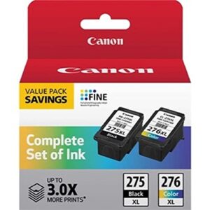 Canon PG-275 XL / CL-276 XL Value Pack, Compatible to PIXMA TS3520, TS3522 and TR4720 Printers