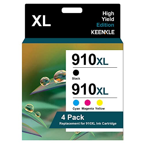 910XL Ink Cartridges (4 Pack) | Compatible with OfficeJet Pro 8020 8025 8035 8028 Series, OfficeJet 8022 Series, Replacement for HP 910XL 910 910 XL Ink cartridges