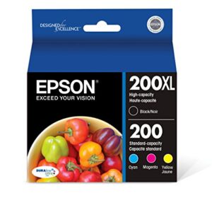 EPSON T200 DURABrite Ultra Ink High Capacity Black & Standard Color Cartridge Combo Pack (T200XL-BCS) for select Epson Expression and WorkForce Printers