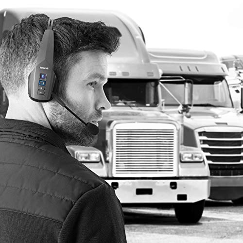 BlueParrott B350-XT Noise Cancelling Bluetooth Headset – Updated Design with Industry Leading Sound and Improved Comfort, Hands-Free Headset with Expanded Wireless Range and IP54-Rated Protection