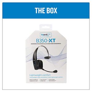 BlueParrott B350-XT Noise Cancelling Bluetooth Headset – Updated Design with Industry Leading Sound and Improved Comfort, Hands-Free Headset with Expanded Wireless Range and IP54-Rated Protection