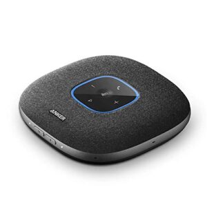 anker powerconf s3 bluetooth speakerphone with 6 mics, enhanced voice pickup, 24h call time, app control, bluetooth 5, usb c, conference speaker compatible with leading platforms (renewed)