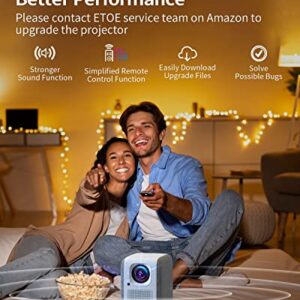 Native 1080P FHD Projector, 4K projector with Netflix-Certified, Android TV10.0, 5000+ Apps, 350 ANSI, Stereo Speaker, 5G WiFi & Bluetooth, Movie Projector Wireless Compatible with iOS/Android/Windows