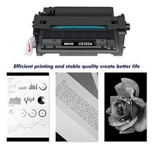 55A CE255A Toner Cartridge Black Replacement for HP 55A CE255A Works for HP Enterprise 525 P3015 P3015d P3015dn P3015x P3016 P3011 M525 M521 Series Printer (1-Pack)