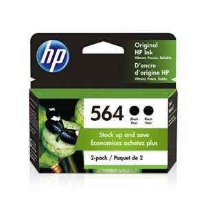 hp 564 | 2 ink cartridges | black | works with hp deskjet 3500 series, hp officejet 4600 5500 c6300 6500 7500 series, b8550, d7560, c510, b209, b210, c309, c310, c410, c510 | cb316wn