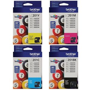 brother mfc-j480dw black/cyan/magenta/yellow original ink standard yield (260 yield)