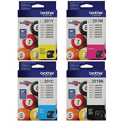 Brother MFC-J480DW Black/Cyan/Magenta/Yellow Original Ink Standard Yield (260 Yield)