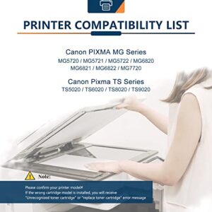 Ankink Compatible Canon Ink Cartridge PGI-270XL&CLI-271XL use PIXMA MG5720 MG6821 MG7720 TS6020 TS8020 TS9020 Printer 270 271 XL Combo Pack(PGI-270:PGBK,CLI-271:Black,Cyan,Magenta,Yellow)