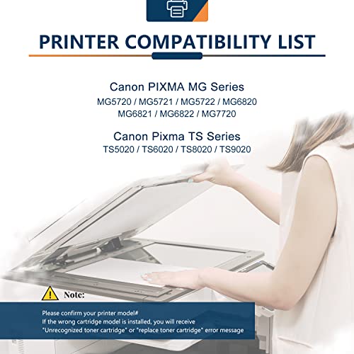 Ankink Compatible Canon Ink Cartridge PGI-270XL&CLI-271XL use PIXMA MG5720 MG6821 MG7720 TS6020 TS8020 TS9020 Printer 270 271 XL Combo Pack(PGI-270:PGBK,CLI-271:Black,Cyan,Magenta,Yellow)