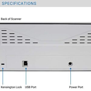 Visioneer Xerox DocuMate 6440 Duplex Document Scanner for PC and Mac, Automatic Document Feeder (ADF), white & navy (XDM6440-U)