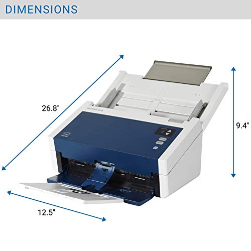 Visioneer Xerox DocuMate 6440 Duplex Document Scanner for PC and Mac, Automatic Document Feeder (ADF), white & navy (XDM6440-U)