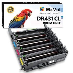 mxvol remanufactured brother dr431cl drum unit replacement for brother dr-431cl dr 431cl use for brother mfc-l8900cdw hl-l8360cdw mfc-l8610cdw hl-l8260cdw printer imaging drum (no toner)