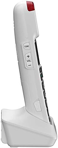 Panasonic KX-TGM420W + (3)KX-TGMA44W Amplified Cordless Phone with Digital Answering Machine Expandable upto 6 Handsets and Voice Volume Booster 40 dB