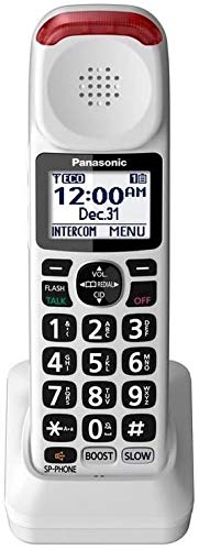 Panasonic KX-TGM420W + (3)KX-TGMA44W Amplified Cordless Phone with Digital Answering Machine Expandable upto 6 Handsets and Voice Volume Booster 40 dB