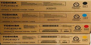 toshiba t-fc415u-k t-fc415u-c t-fc415u-m t-fc415u-y e-studio 2515 3015 3515 4515 5015 toner cartridge set (black cyan magenta yellow, 4-pack) in retail packaging