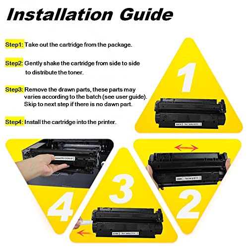 v4ink New Toner Cartridge Replacement for HP C7115X 15X C7115A 15A Q2613X 13X Toner to use for HP Laser Printer 1200 1220 1300 1000 1005 1150 3300 3310 3320 3330 3380 Printers (Black, 1 Pack)