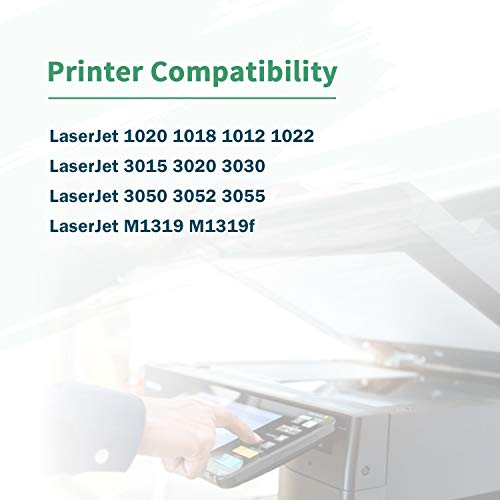 ZIPRINT Compatible Toner Cartridges Replacement for HP 12A Q2612A for HP Laserjet 1010 1020 1012 1022 1022n 3015 3055 1018 3030 Canon Imageclass D420 D450 D480 MF4150 MF4350D MF4270 (Black, 2-Pack)