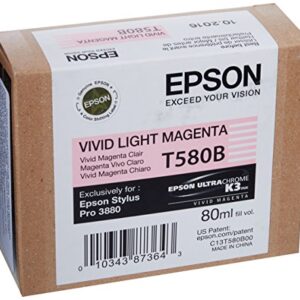 Epson T580B UltraChrome K3 Vivid Light Magenta Cartridge Ink