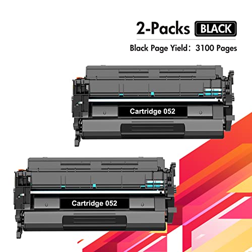 052 Toner Cartridge Compatible Replacement for Canon 052 052H Toner Cartridge for Canon imageCLASS MF424dw MF426dw MF429dw LBP215dw LBP214dw Printer (Black, 2-Pack)