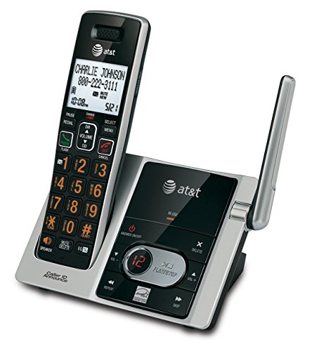 ATT CL82213 DECT 6.0 Expandable Cordless Phone System with Digital Answering Machine, Silver