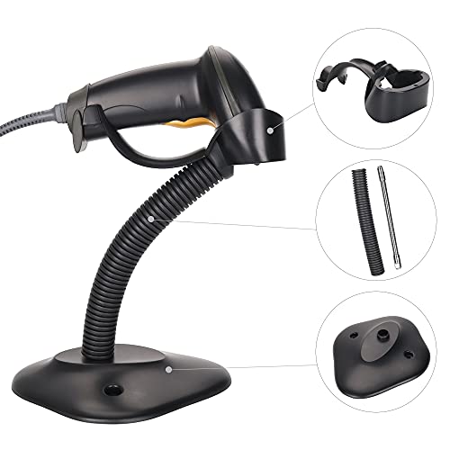 Goose Neck Hands Free Adjustable Barcode Scanner Stand for Desk Support Holder