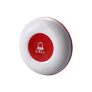 CallToU Wireless Call Buttons for Caregiver Pager and Restaurant Calling Pager Waterproof 500+ Feet Operating Range for Elderly/Patient/Disable（Need to Be Paired with Receiver to Work）