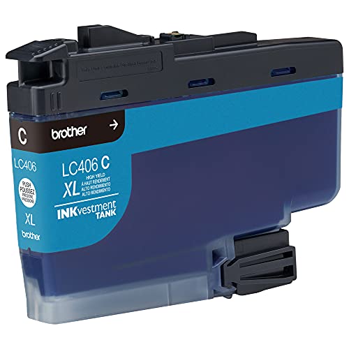 Brother LC406XLC High Yield Cyan Ink Cartridge