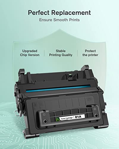 ECHALLENGE 81A CF281A Compatible Toner Cartridge Replacement for HP 81A CF281A 81X CF281X to Use with Laserjet Enterprise MFP M605 M604 M604N M606 Enterprise MFP M630(Black, 2 Pack)