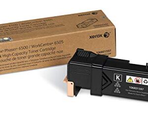 Xerox 106R01597, Phaser High Capacity Toner Cartridge, 3000 Page Yield, Black