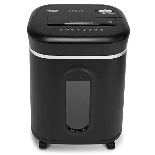 Aurora AU1800XA Anti-Jam 18-Sheet Crosscut Paper/CD and Credit Card Shredder/ 6-Gallon pullout Basket 30 Minutes Continuous Run Time