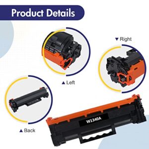 134A Toner Cartridge 2-Pack Compatible Replacement for HP 134A W1340A 134X W1340X Toner Cartridge for HP M209dwe M209dw MFP M234dw M234dwe M234sdne M234sdn M234sdwe M234sdw Printer (Black, No Chip)