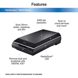 Epson Perfection V550 Color Photo, Image, Film, Negative & Document Scanner with 6400 DPI Optical Resolution