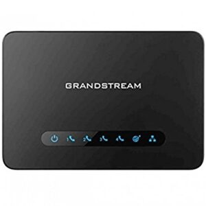 Grandstream GS-HT814 4 Port Ata with 4 Fxs Ports and Gigabit NAT Router Voip Phone and Device, Black