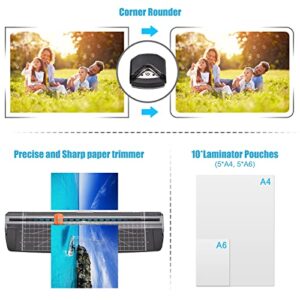 Anti Jam Laminator, 9-Inch Cold & Thermal Laminator Machine, Beewhale 4-in-1 Laminator Machine with Laminating Sheets 10 Pouches, A4 PRO Personal Laminator for Teacher, Home, Office, Full Starter Kit