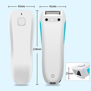 NETUM Upgraded Mini Bluetooth 2D QR Barcode Scanner, 3 in 1 Wireless Portable Pocket Small 1D 2D Bar Code Reader, Automatic Fast, Precise scanning for POS, C850 White